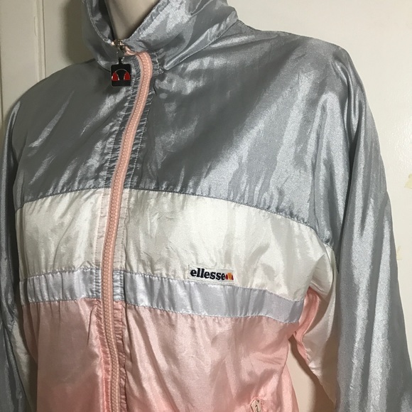 Ellesse | Jackets & Coats | Vintage 8s Windbreaker Track Jacket Pastel ...